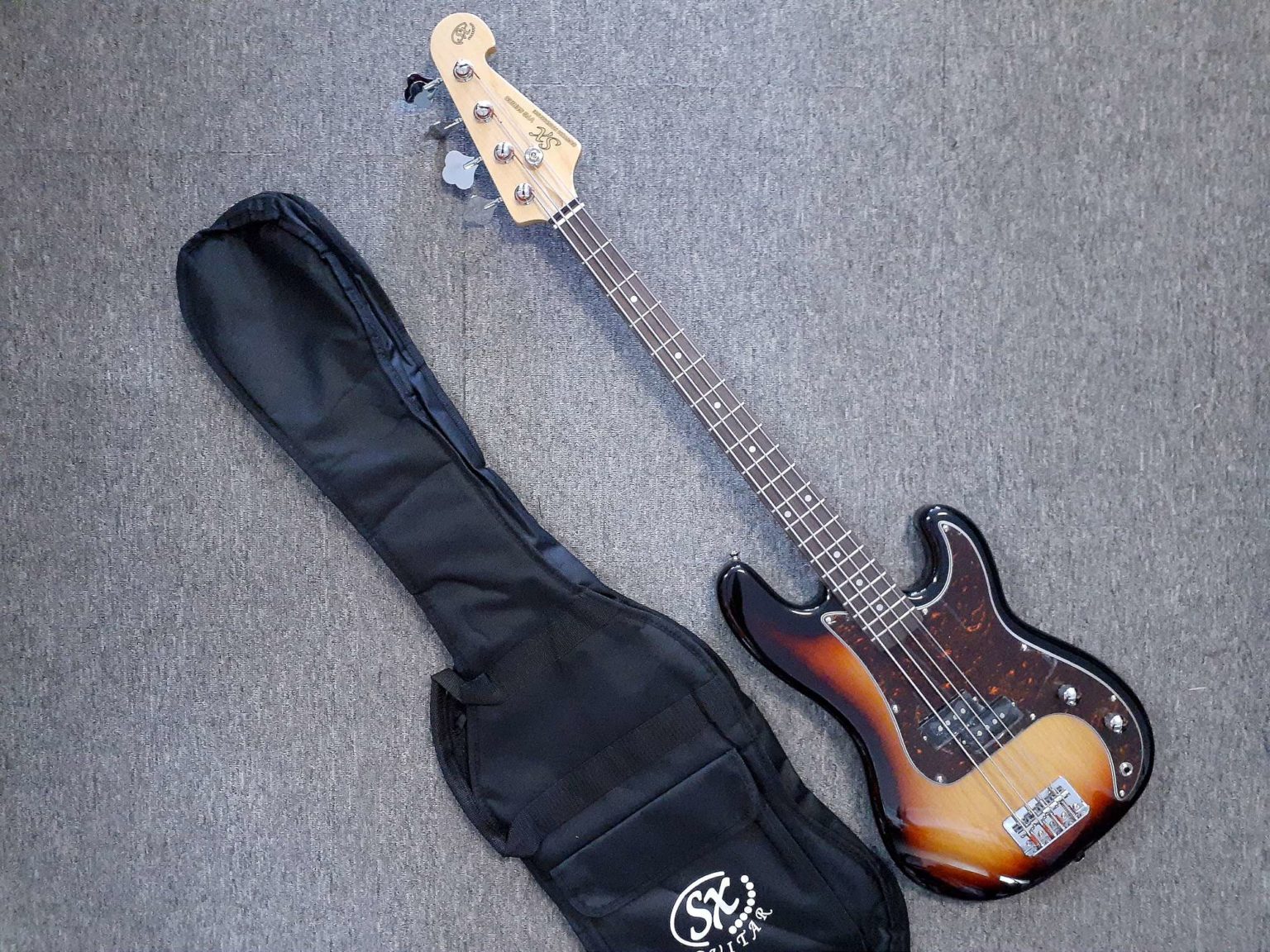 SX Electric Bass Pack - 3/4 Short Scale Bass w/bag (Sunburst) - Music ...